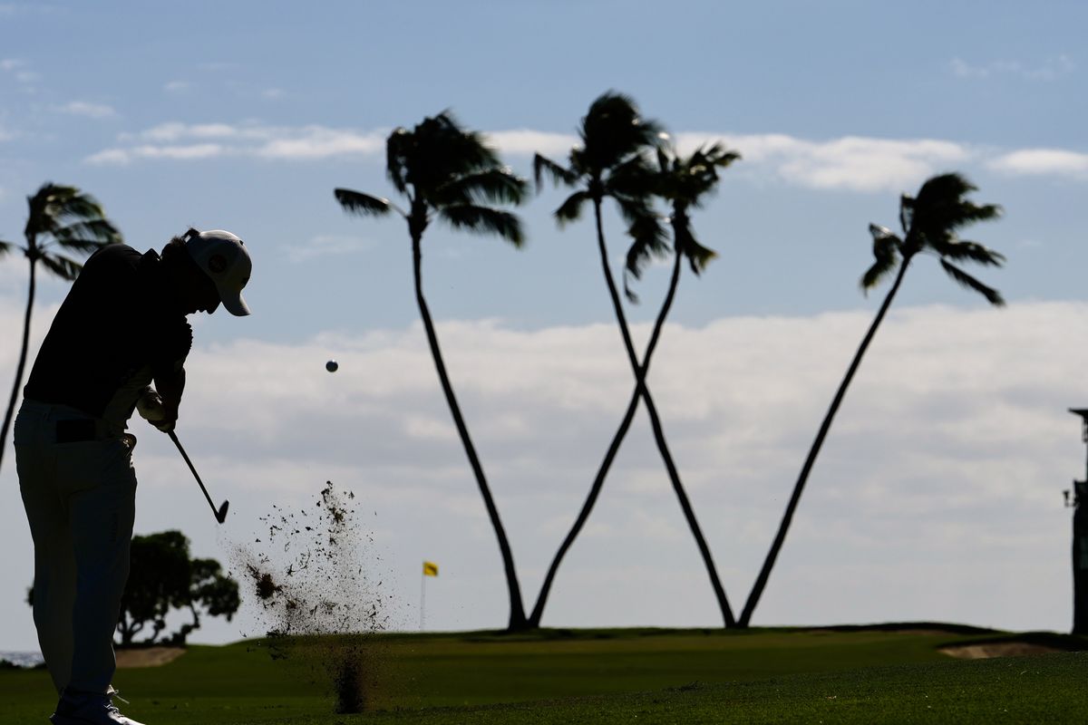 Davis Riley takes 2-shot lead in PGA Tour opener at wind-swept Waialae ...
