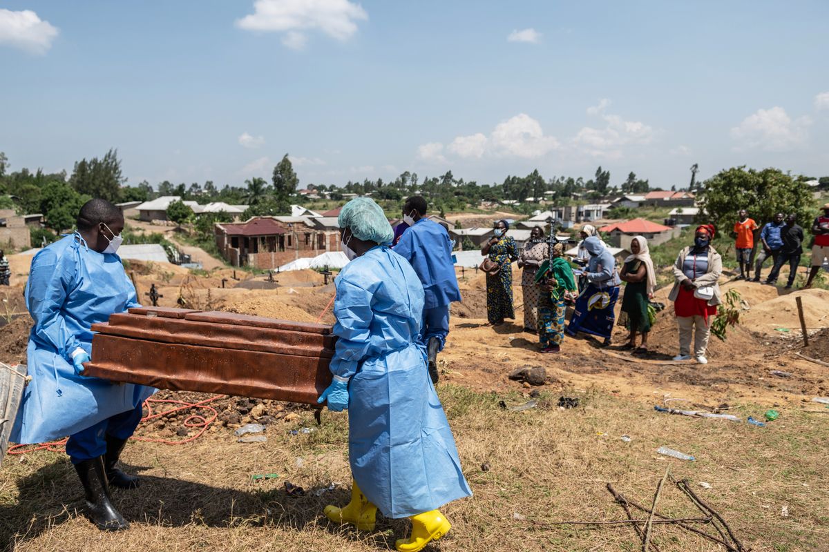Mourners bury a 6-month-old Ebola victim in the Congo outbreak’s third ...