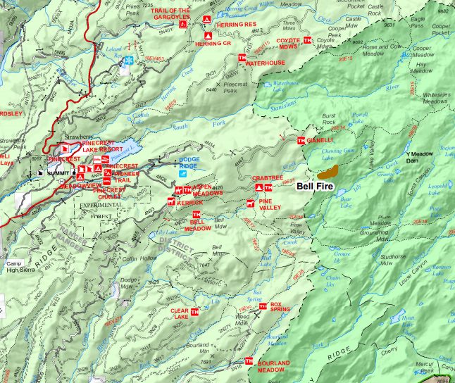 Bell Fire Expands In Stanislaus National Forest - myMotherLode.com