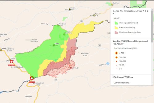 Update: Slight Containment Gains and Acreage Growth On Electra Fire ...