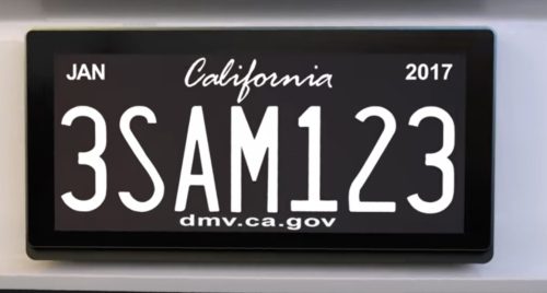 California Will Start Allowing Digital License Plates - myMotherLode.com