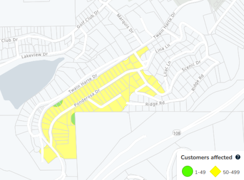 Hundreds In Mother Lode Without Power - myMotherLode.com