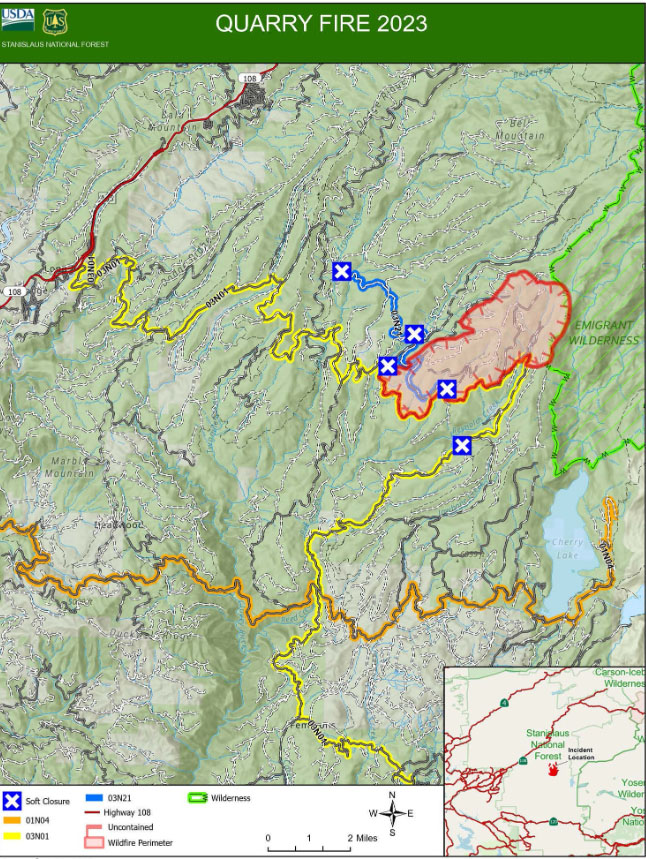 Quarry Fire Acreage Climbs To Over 4,000 - myMotherLode.com