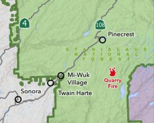 Limited Growth And Some New Containment On Quarry Fire - myMotherLode.com