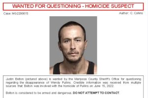 Man Arrested For Wendy Pullins Murder In Mariposa County - myMotherLode.com