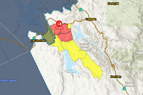 Pedro Fire Evacuation Orders Reduced To Warnings - myMotherLode.com
