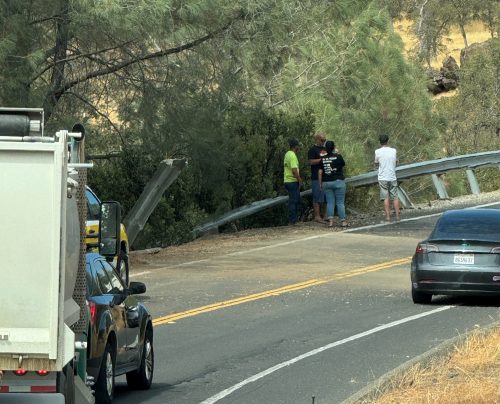 Truck Travels Off O’Byrnes Ferry Road - myMotherLode.com