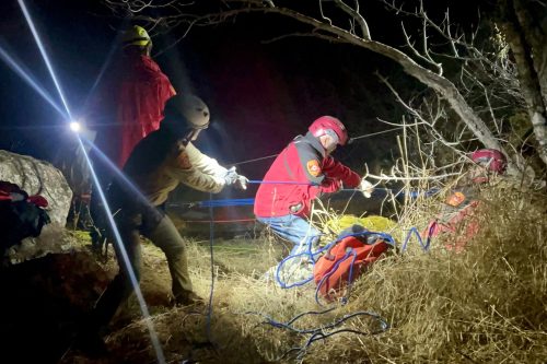 Two Hikers Stuck In Steep Canyon Rescue With Ropes - myMotherLode.com